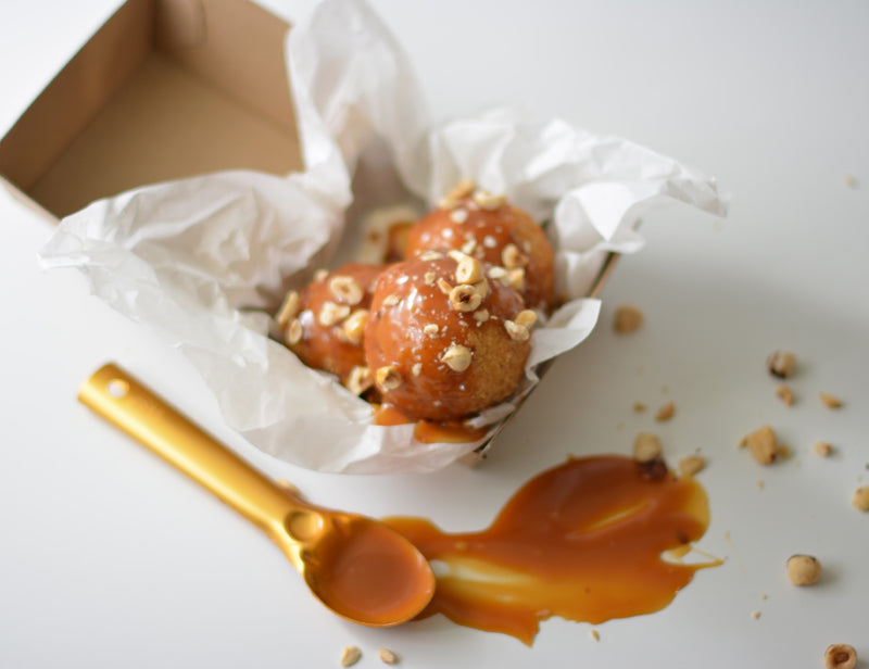 Deep Fried Ice Cream with Salted Brandy Caramel Recipe | Maggie Beer