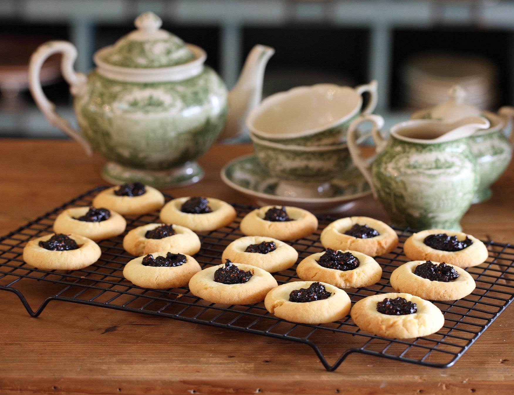 how to make jam drop biscuits