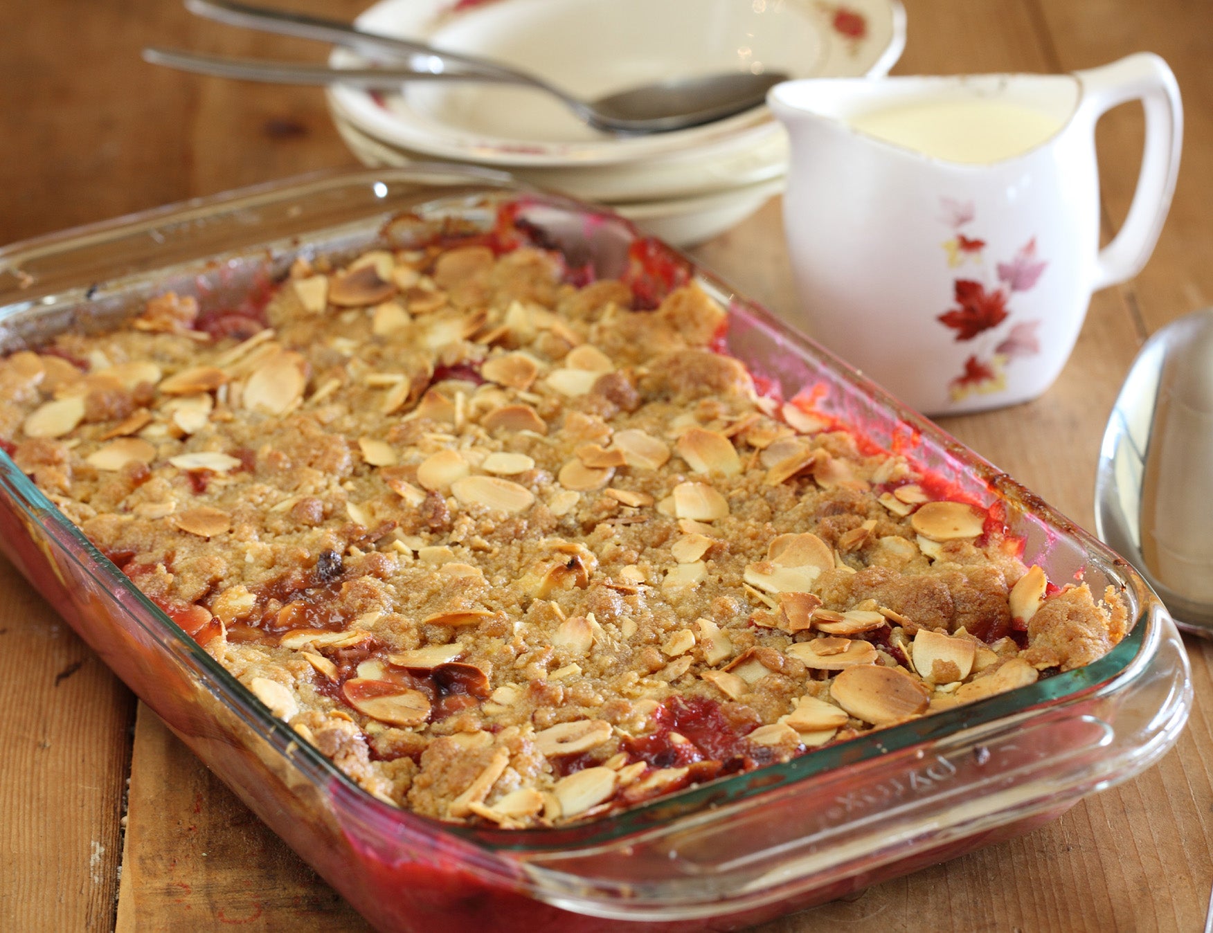 Rhubarb Crumble Recipe | Maggie Beer