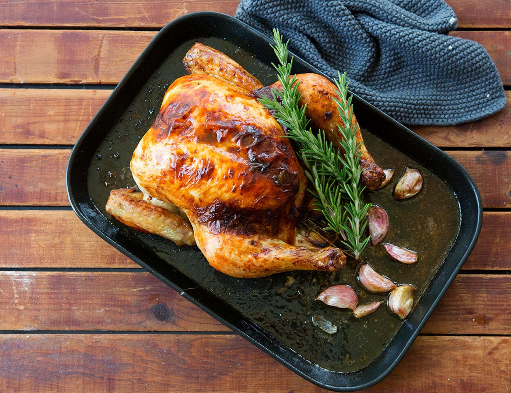 Roast Chook with Garlic and Verjuice Recipe | Maggie Beer